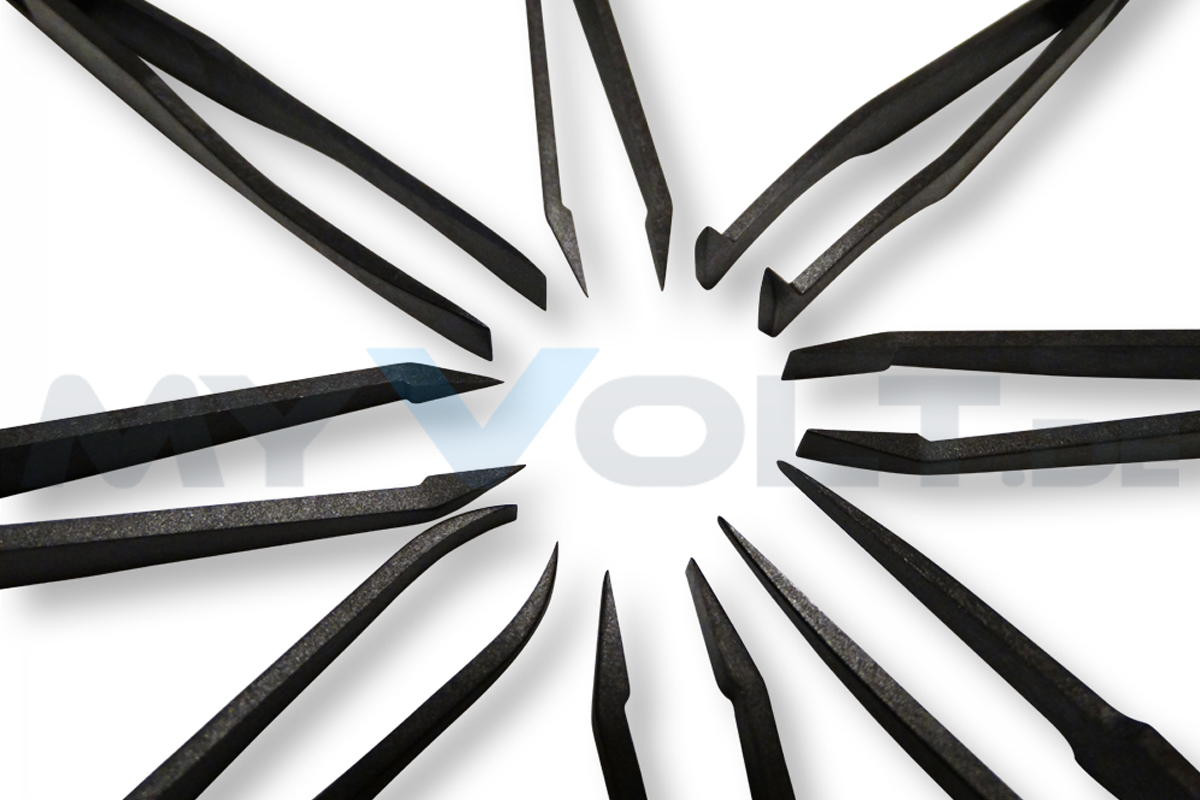 ESD Pinzetten Set 8-teilig aus Kunststoff | myVolt.de