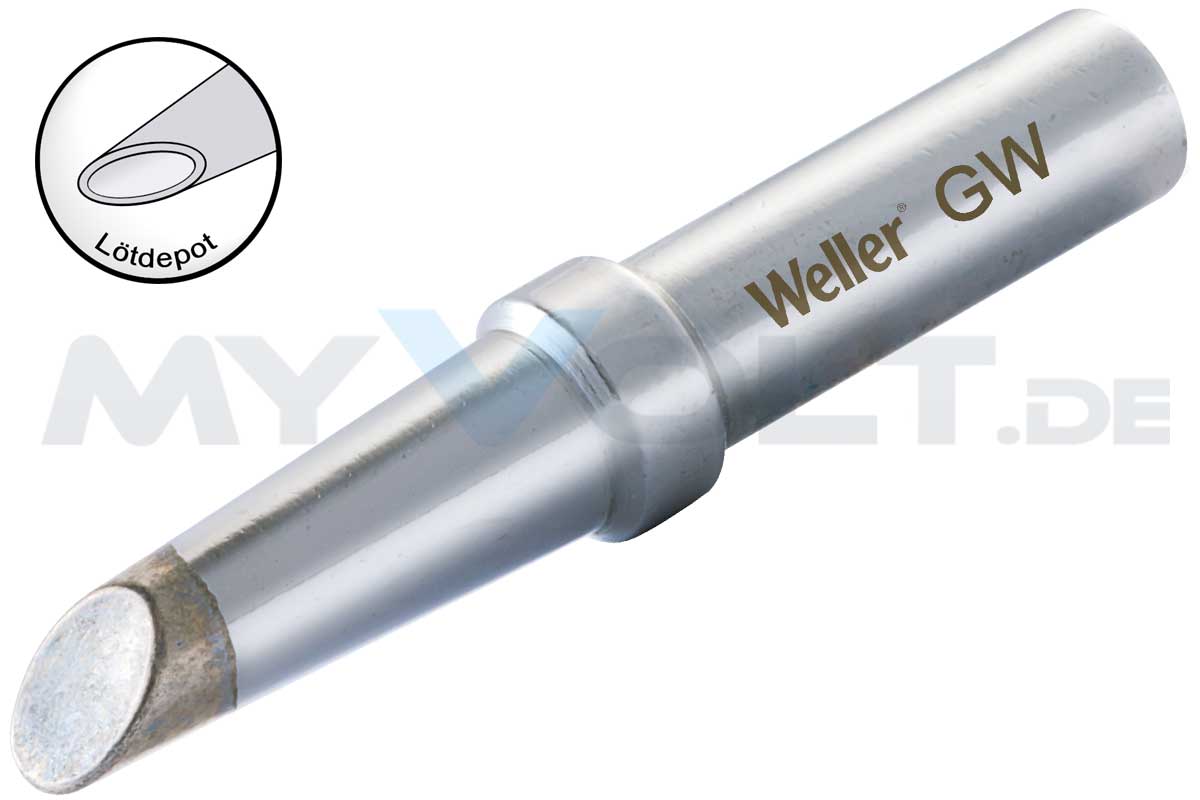 Lötspitze Weller ET-GW Lotdepotspitze mit Hohlkehle | P510ET-GW
